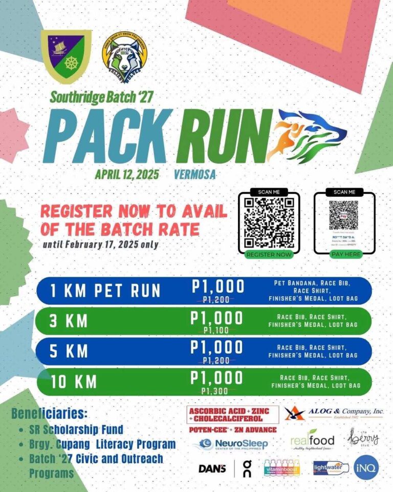 Southridge Pack Run 2025 in Vermosa | Pinoy Fitness