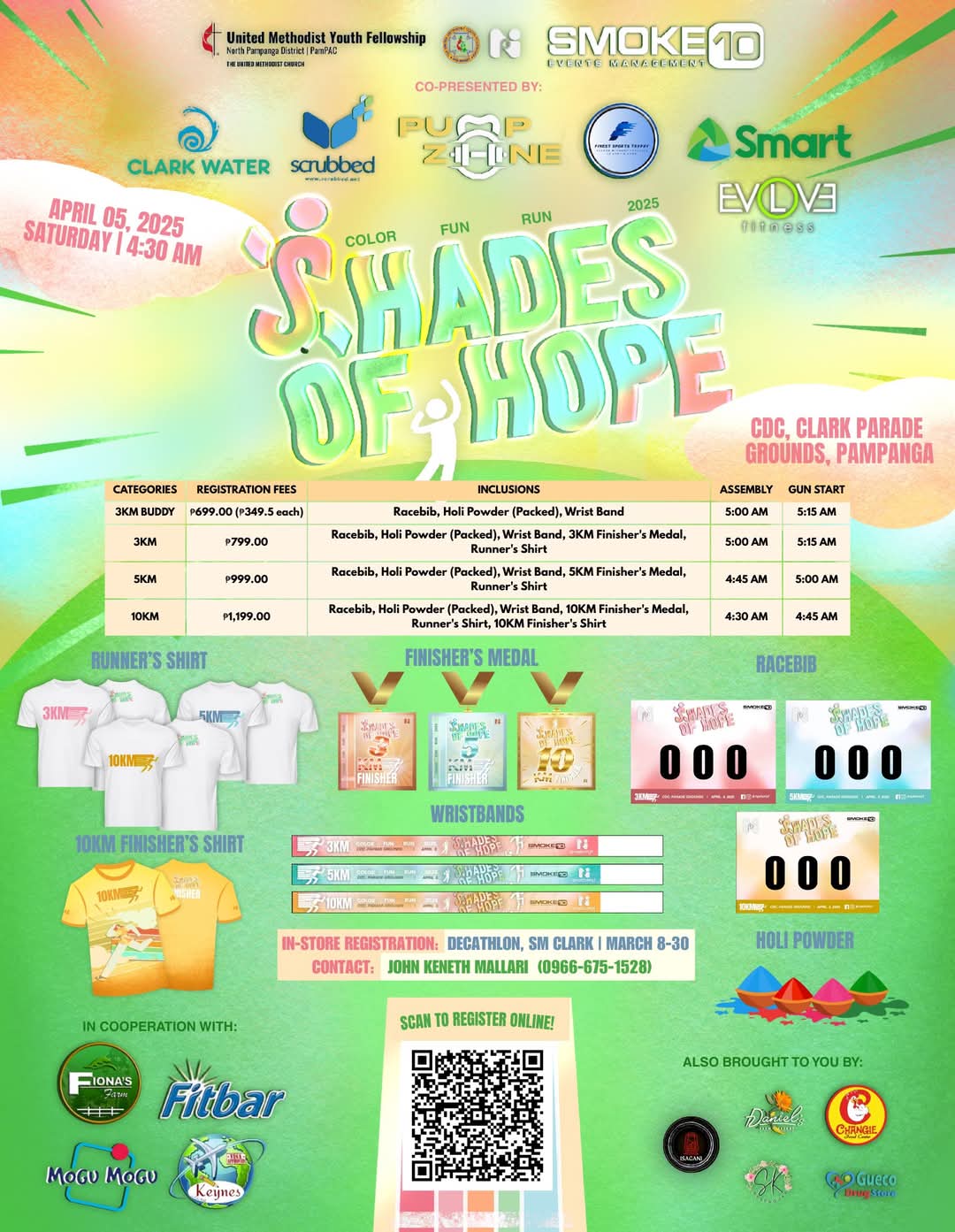 Shades of Hope ‘Color Fun Run’ 2025 in Clark Parade Grounds | Pinoy Fitness