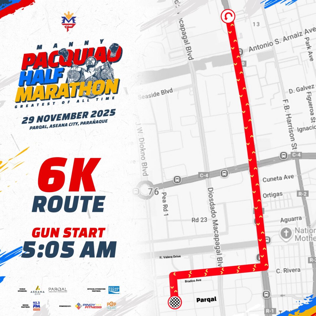 Manny Pacquiao Half Marathon 2025 in Parqal, Aseana City | Pinoy Fitness
