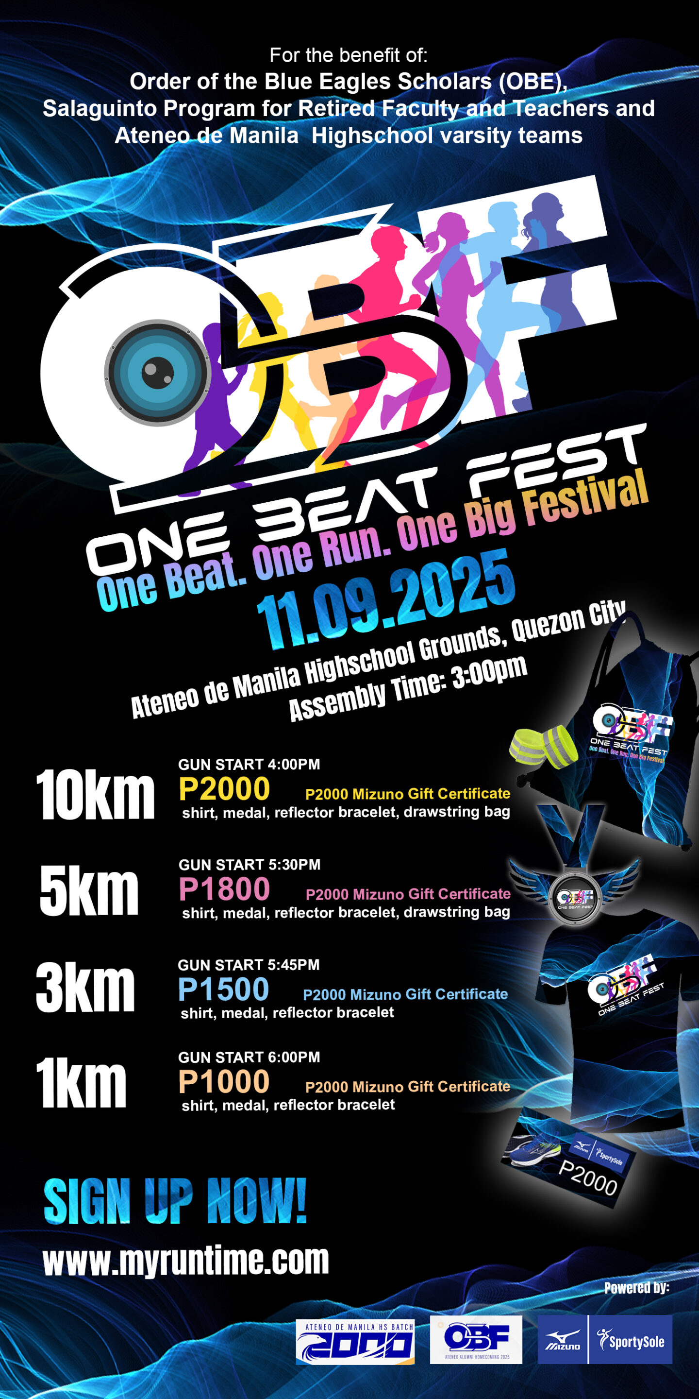 Ateneo OBF Fun Run 2025 in Ateneo De Manila University | Pinoy Fitness