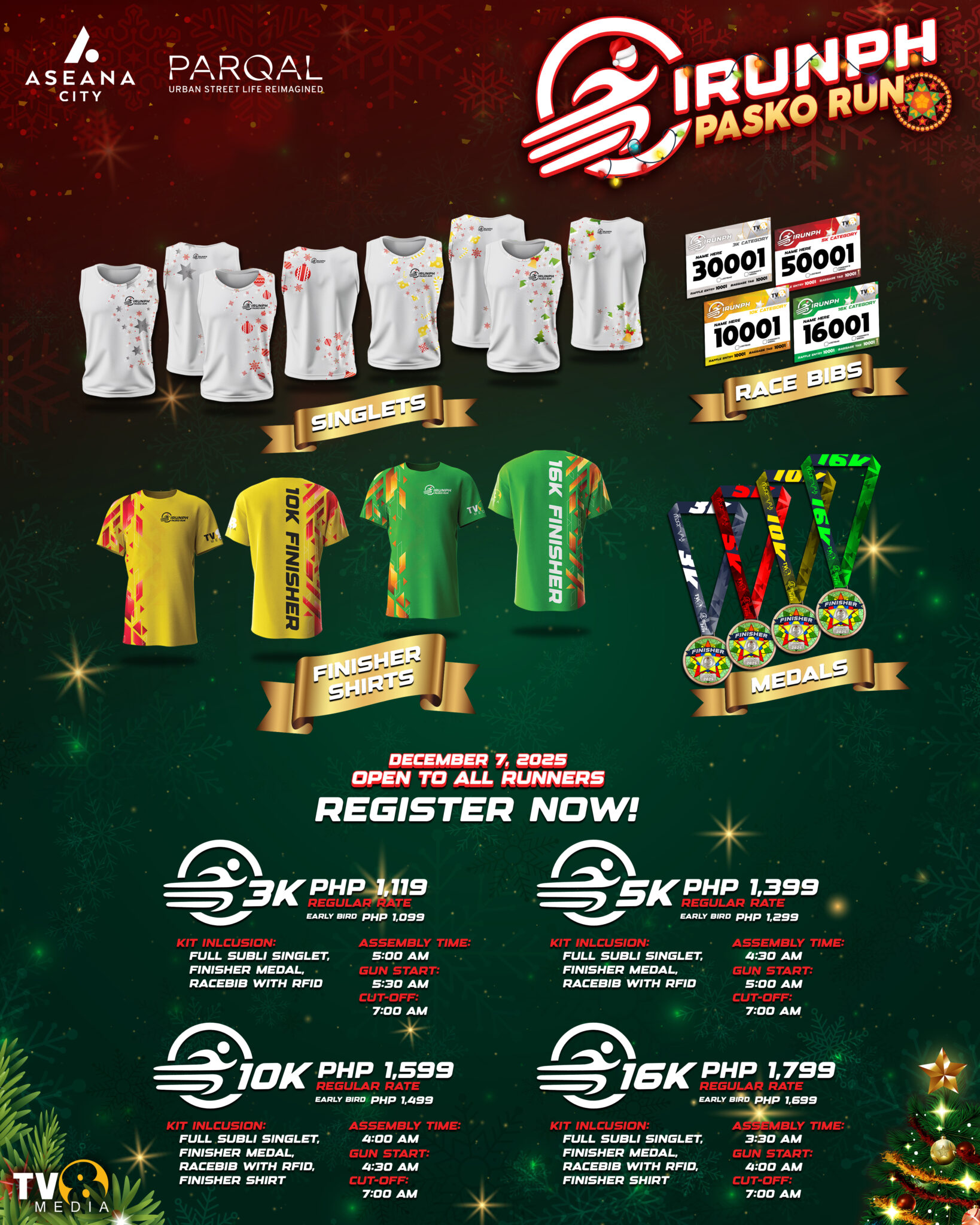 iRunPH Pasko Run 2025 in Parqal, Aseana City | Pinoy Fitness