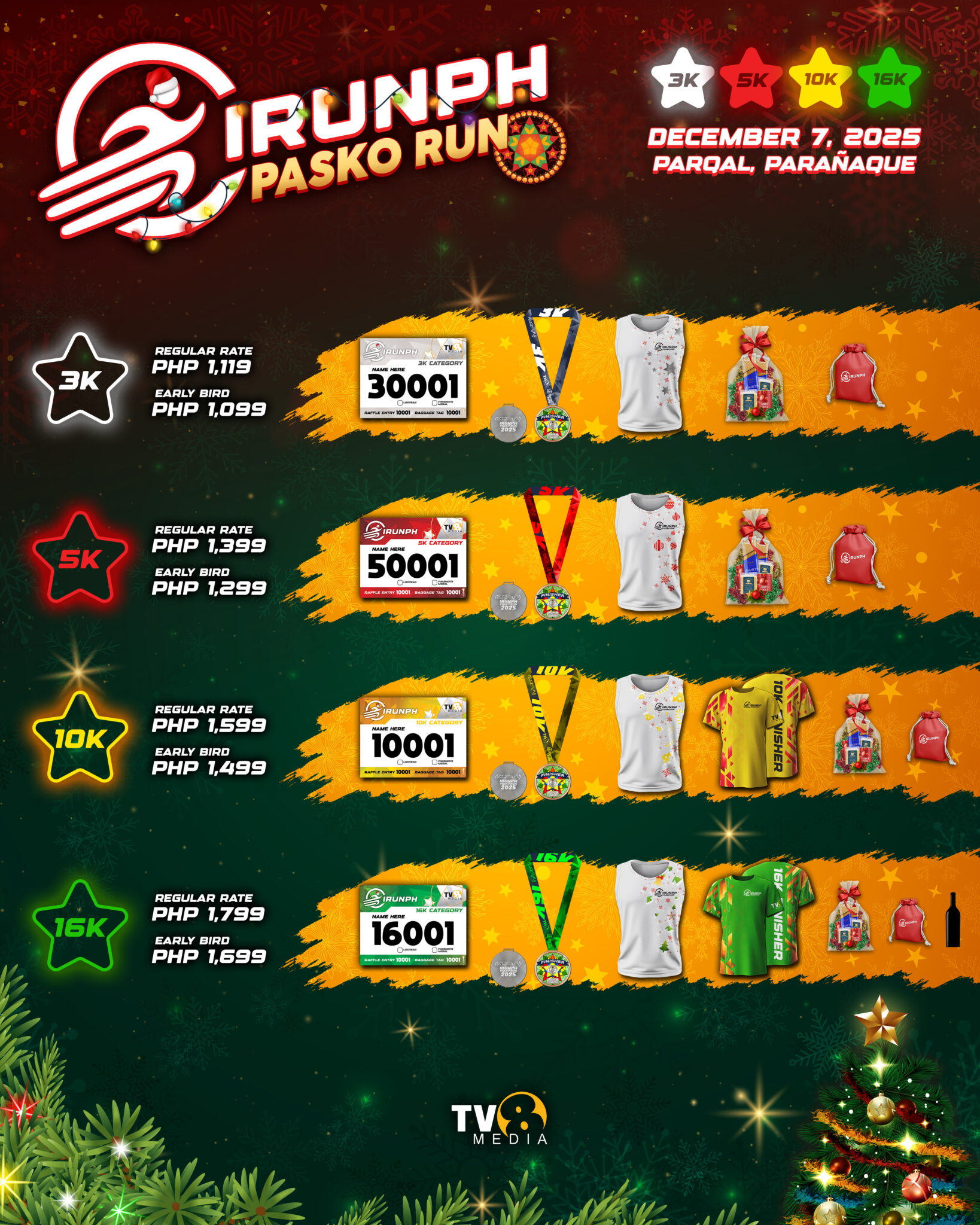 iRunPH Pasko Run 2025 in Parqal, Aseana City | Pinoy Fitness