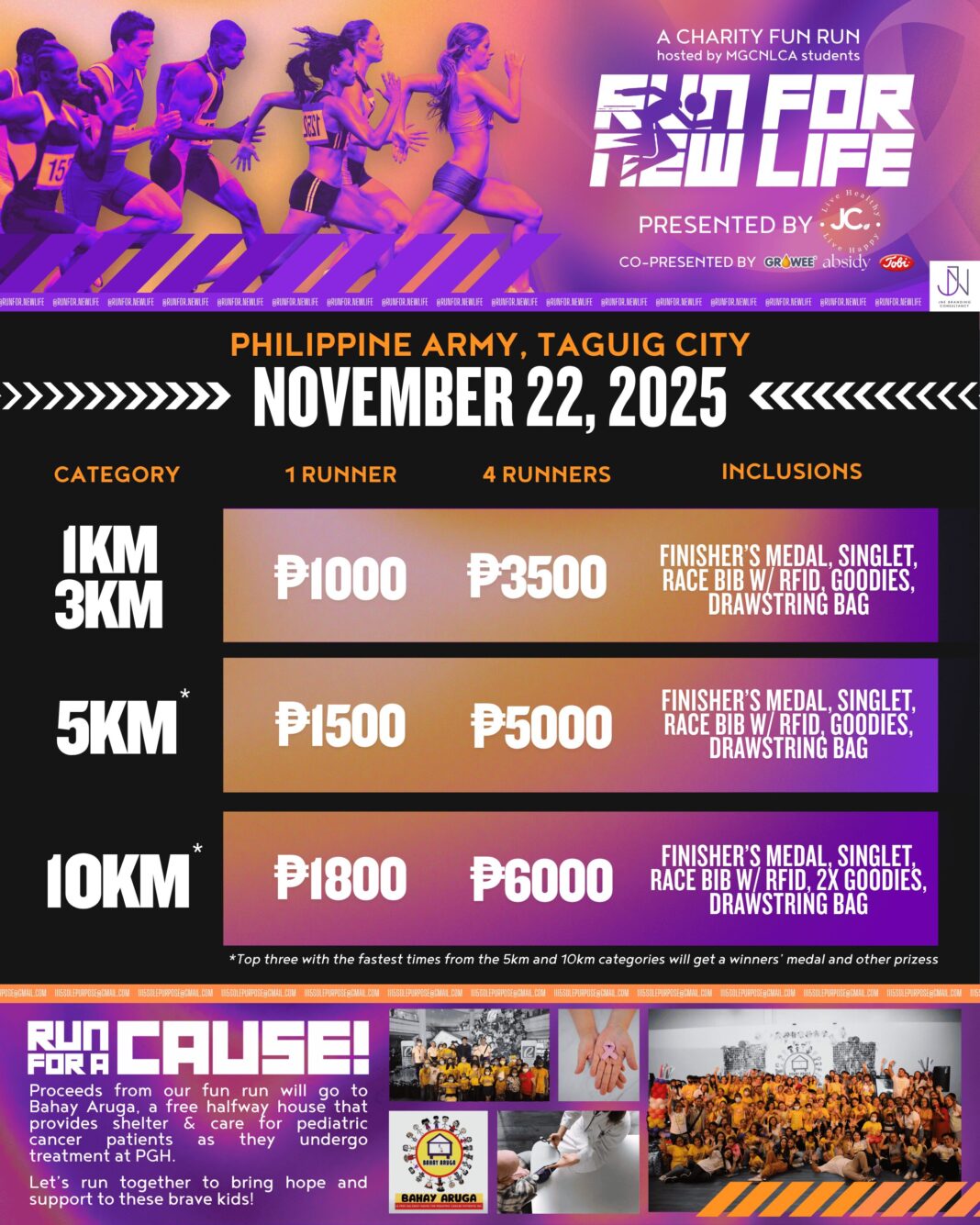 Run for New Life 2025 in Philippine Army Grandstand, Taguig City ...