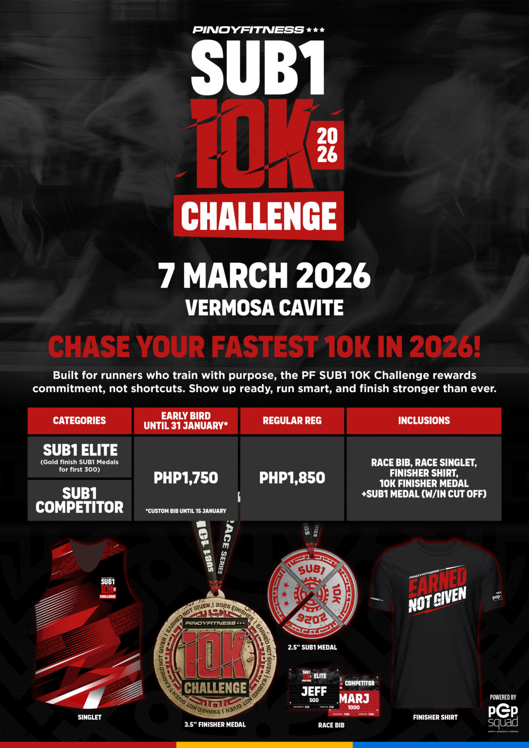 Pinoy Fitness SUB1 10K Sunset Challenge (Vermosa) 2026 | Pinoy Fitness