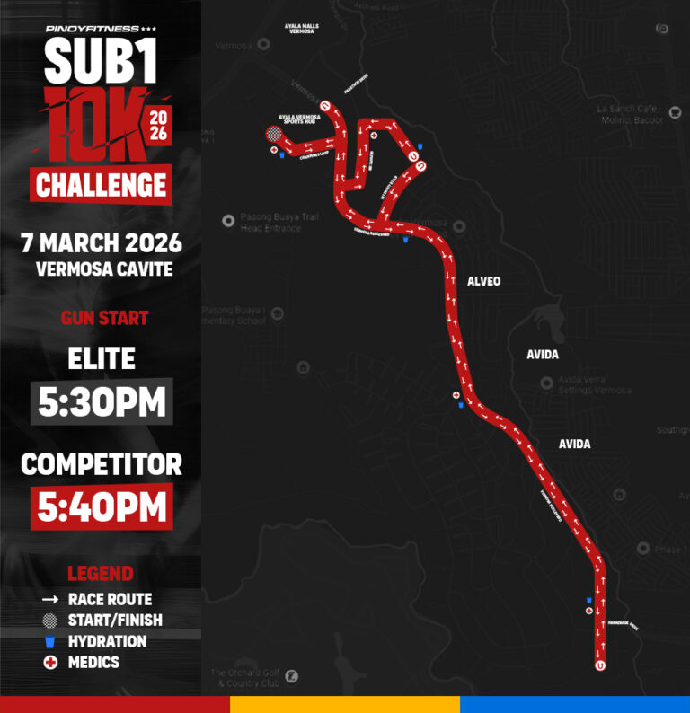 Pinoy Fitness SUB1 10K Sunset Challenge (Vermosa) 2026 | Pinoy Fitness